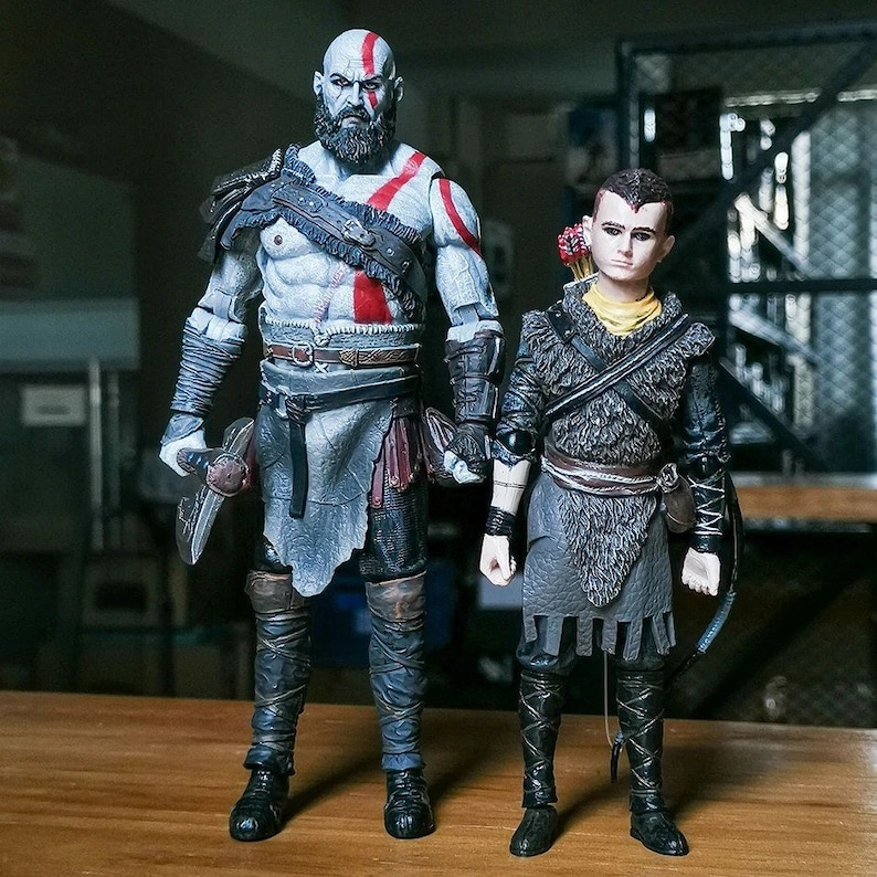 God of War Kratos and Atreus Models From Game 14cm-18cm Amazing Figures ...