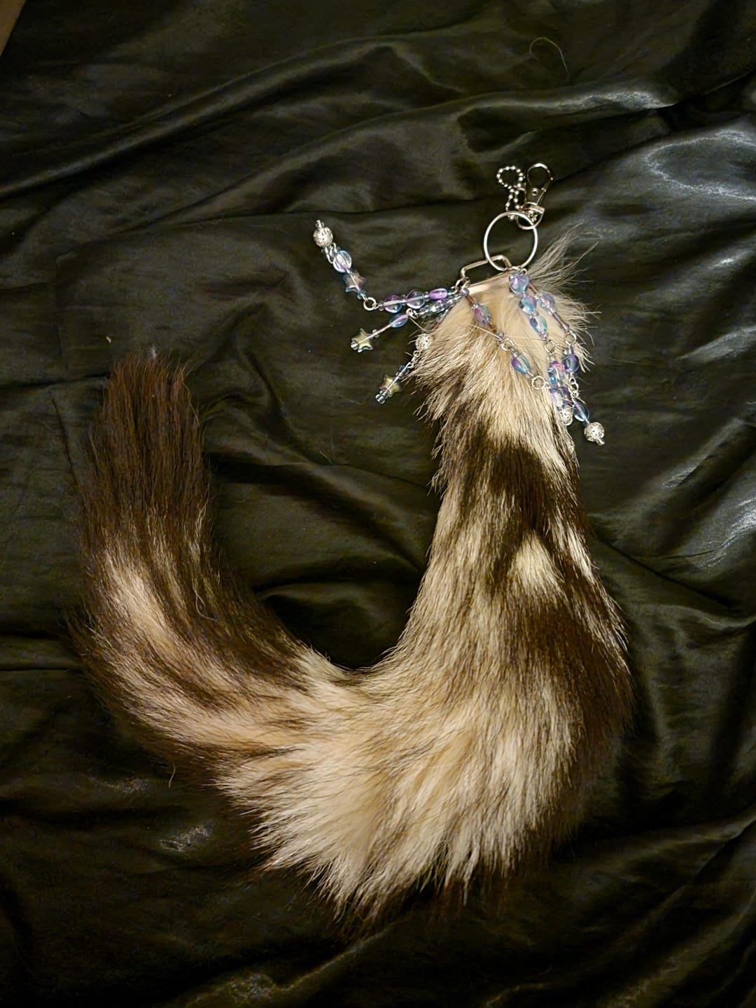 Beaded Kit Fox Tail Keychain - Etsy