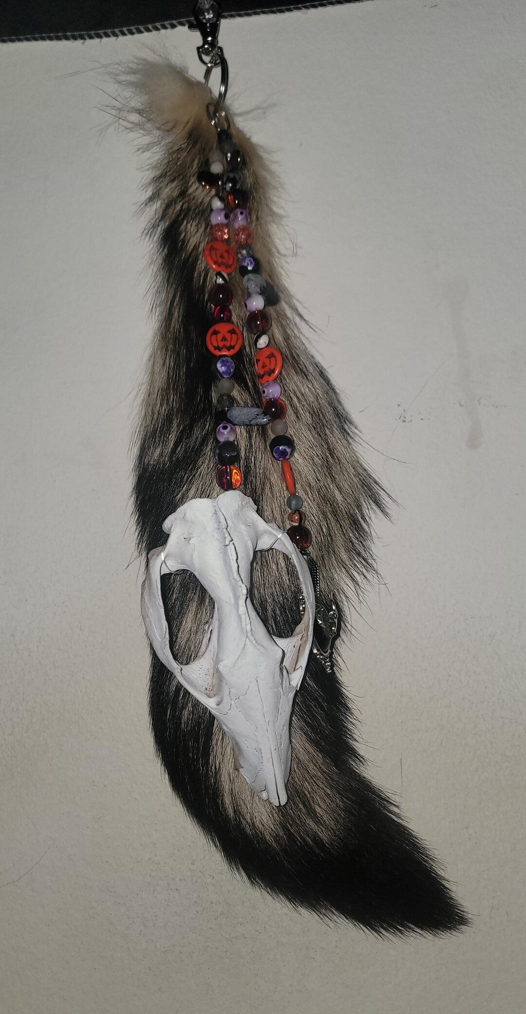 Beaded Kit Fox Tail With Real Possum Skull - Etsy