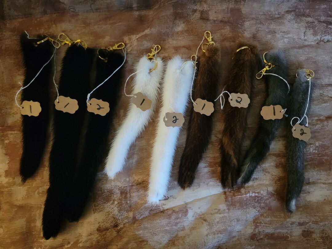 Mink Tail Keychains - Etsy
