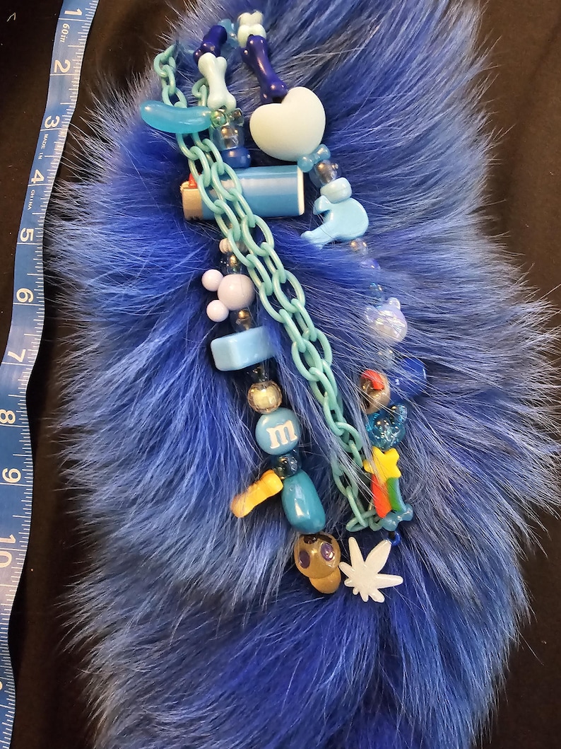 Themed Dyed Fox Tail Keychains - Etsy