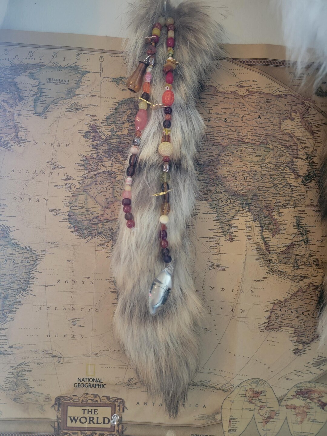 Beaded Bug Collector Coyote Tail Keychain - Etsy