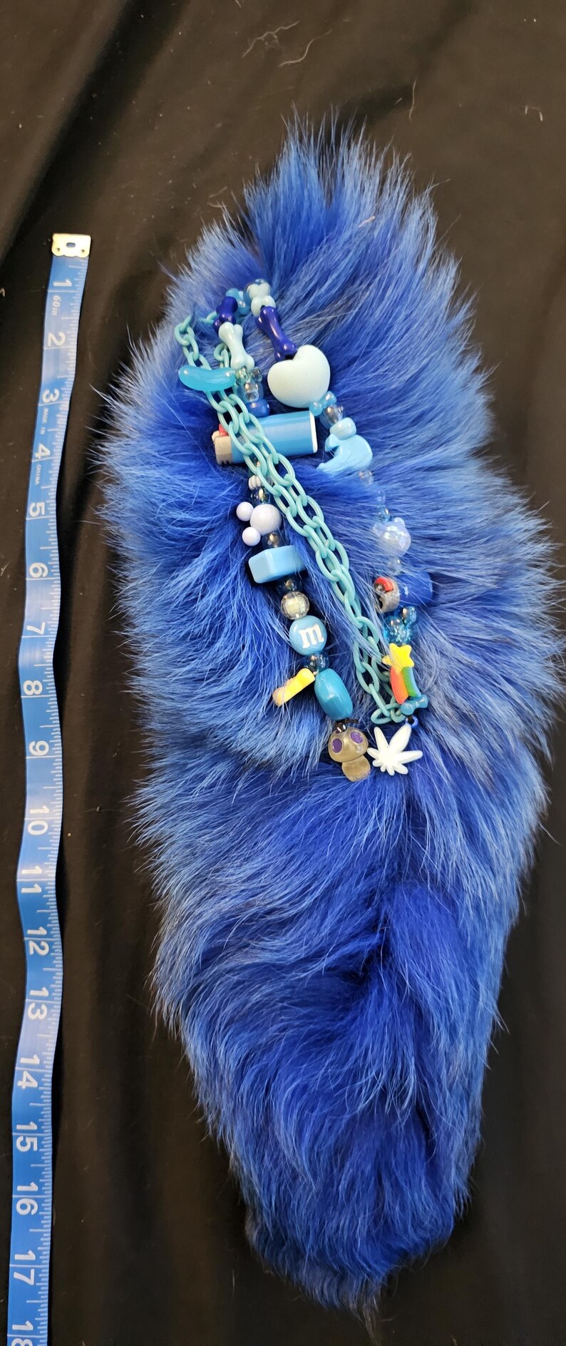Themed Dyed Fox Tail Keychains - Etsy
