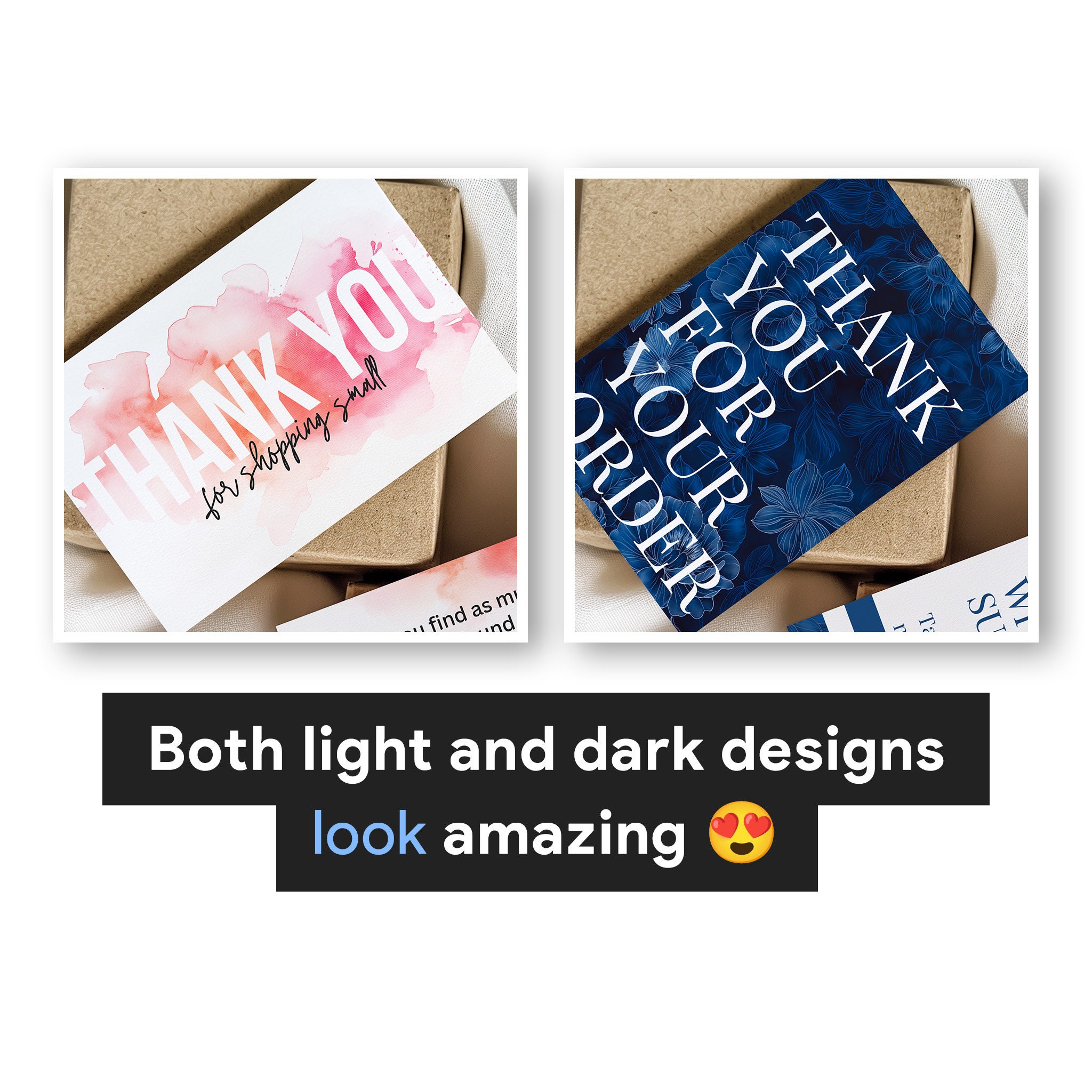 Thank You Card Mockup Bundle, Greeting Card Mockups, PHOTOSHOP Boho ...