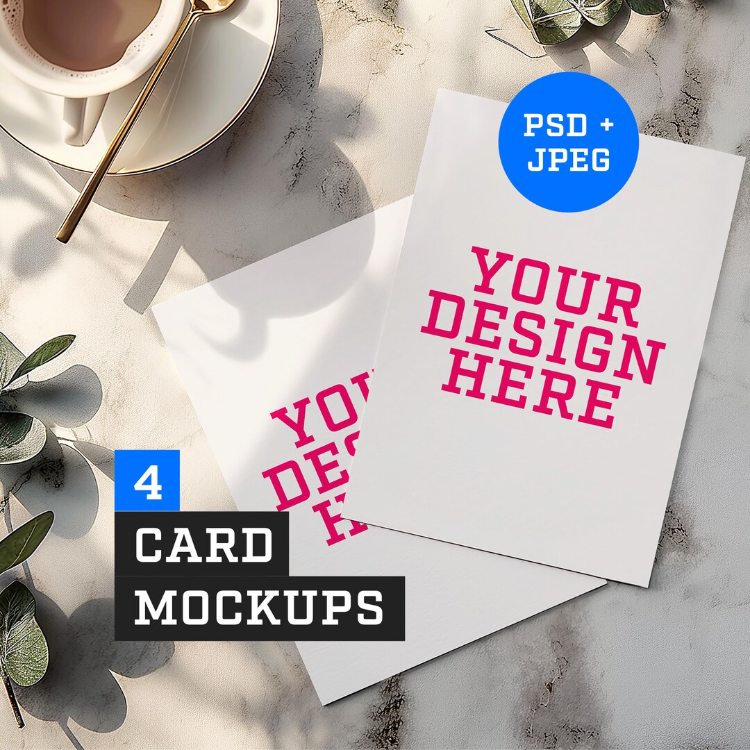 Wedding Invitation Mockup Bundle, PHOTOSHOP Wedding Invitation Card ...