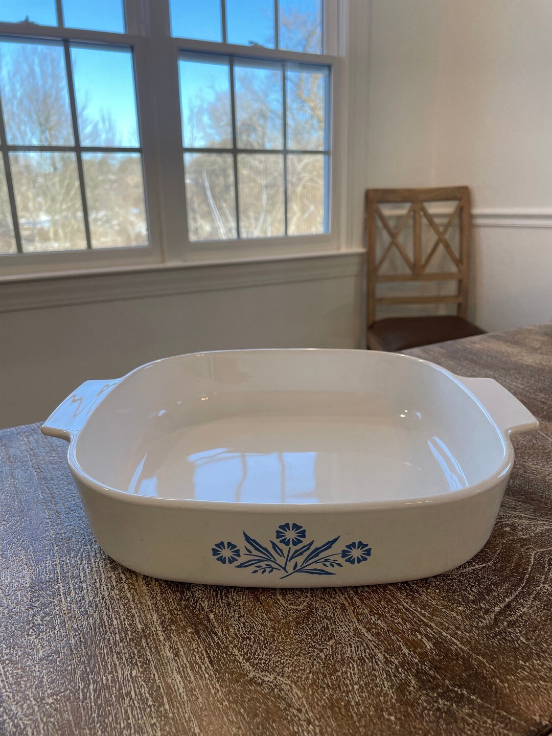 Vintage Corningware Blue Cornflower Large Square Dish - Etsy