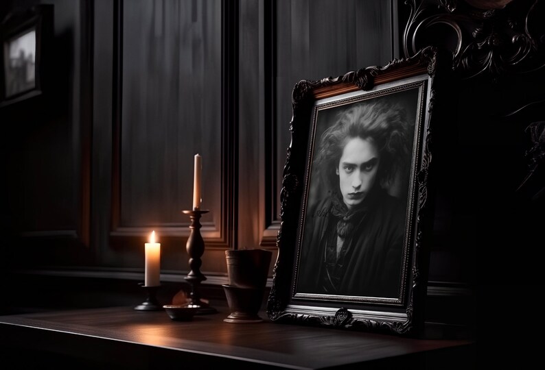Portrait of a Dandy, Gothic Young Man, 300 DPI, Instant Download - Etsy