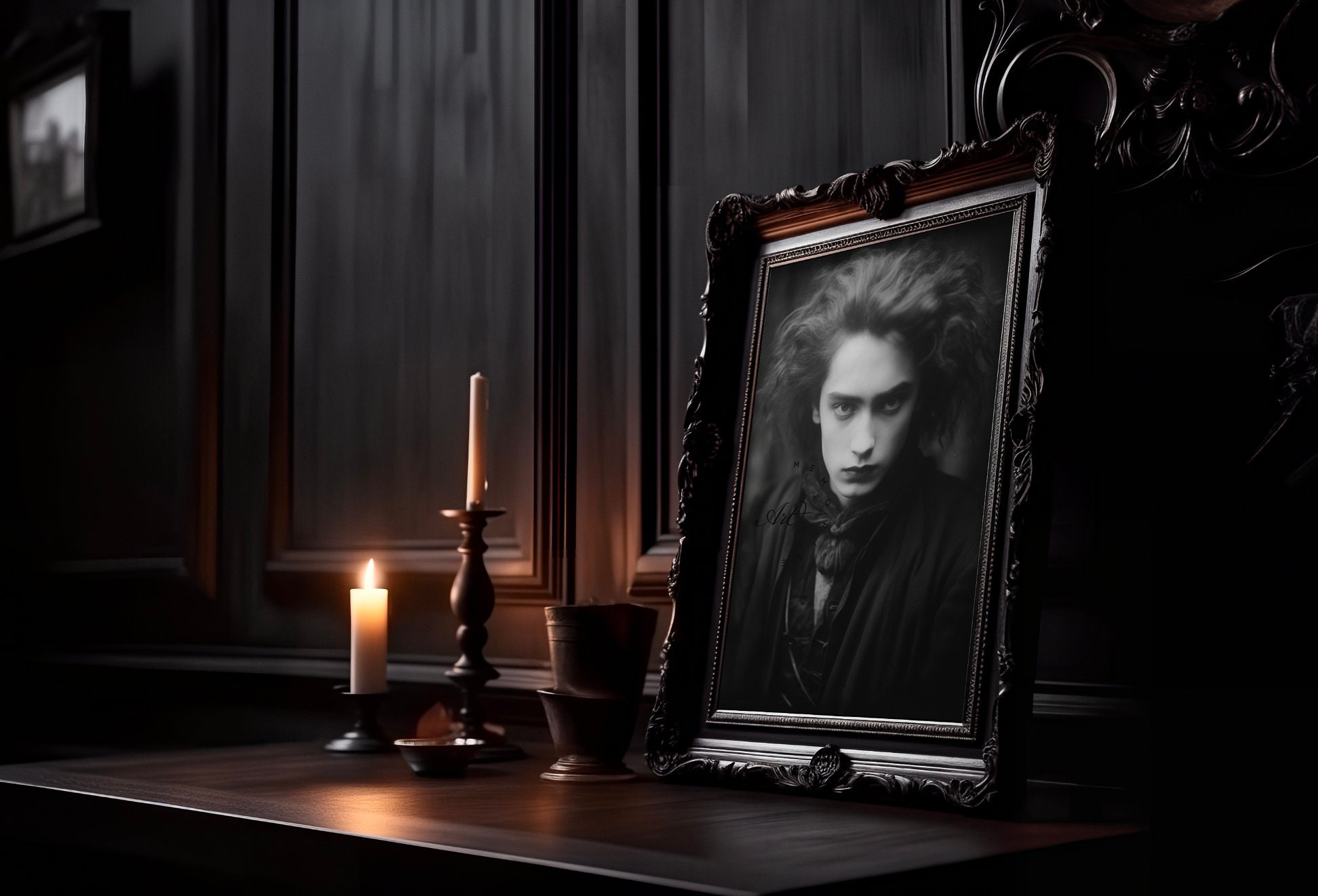 Portrait of a Dandy, Gothic Young Man, 300 DPI, Instant Download - Etsy