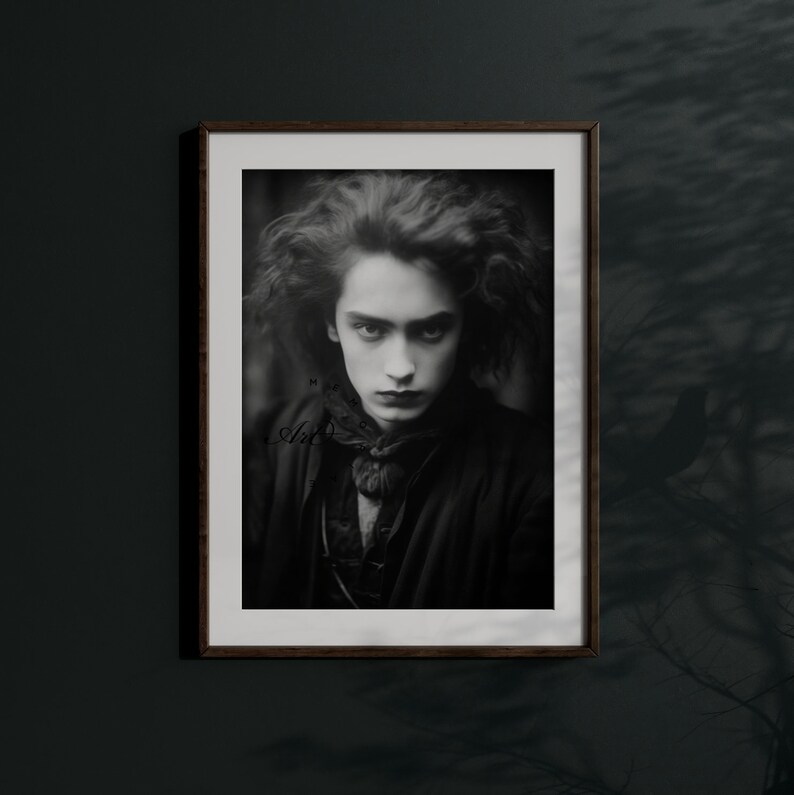 Portrait of a Dandy, Gothic Young Man, 300 DPI, Instant Download - Etsy