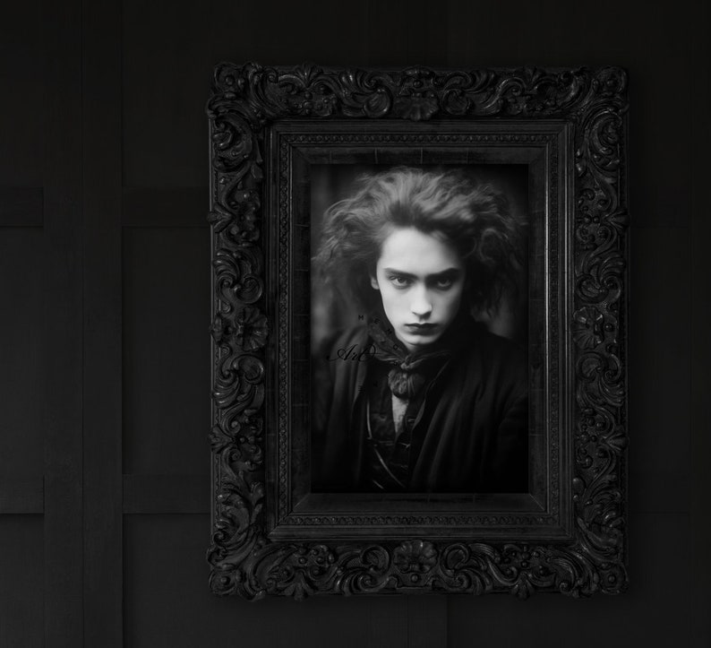 Portrait of a Dandy, Gothic Young Man, 300 DPI, Instant Download - Etsy