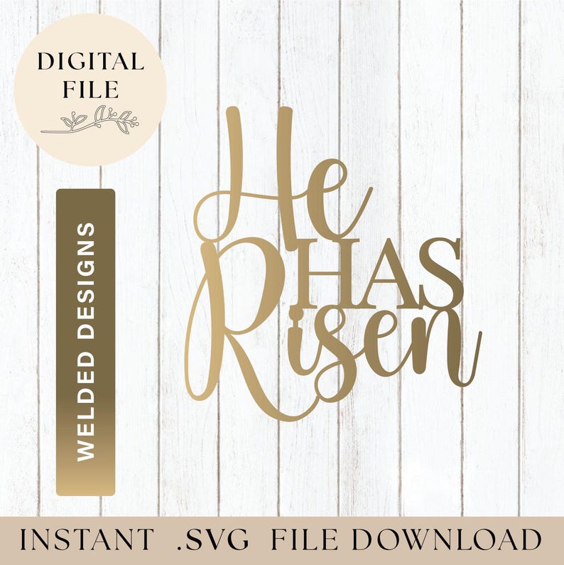 He Has Risen - SVG - Digital Download - Cricut / Glowforge - Laser ...