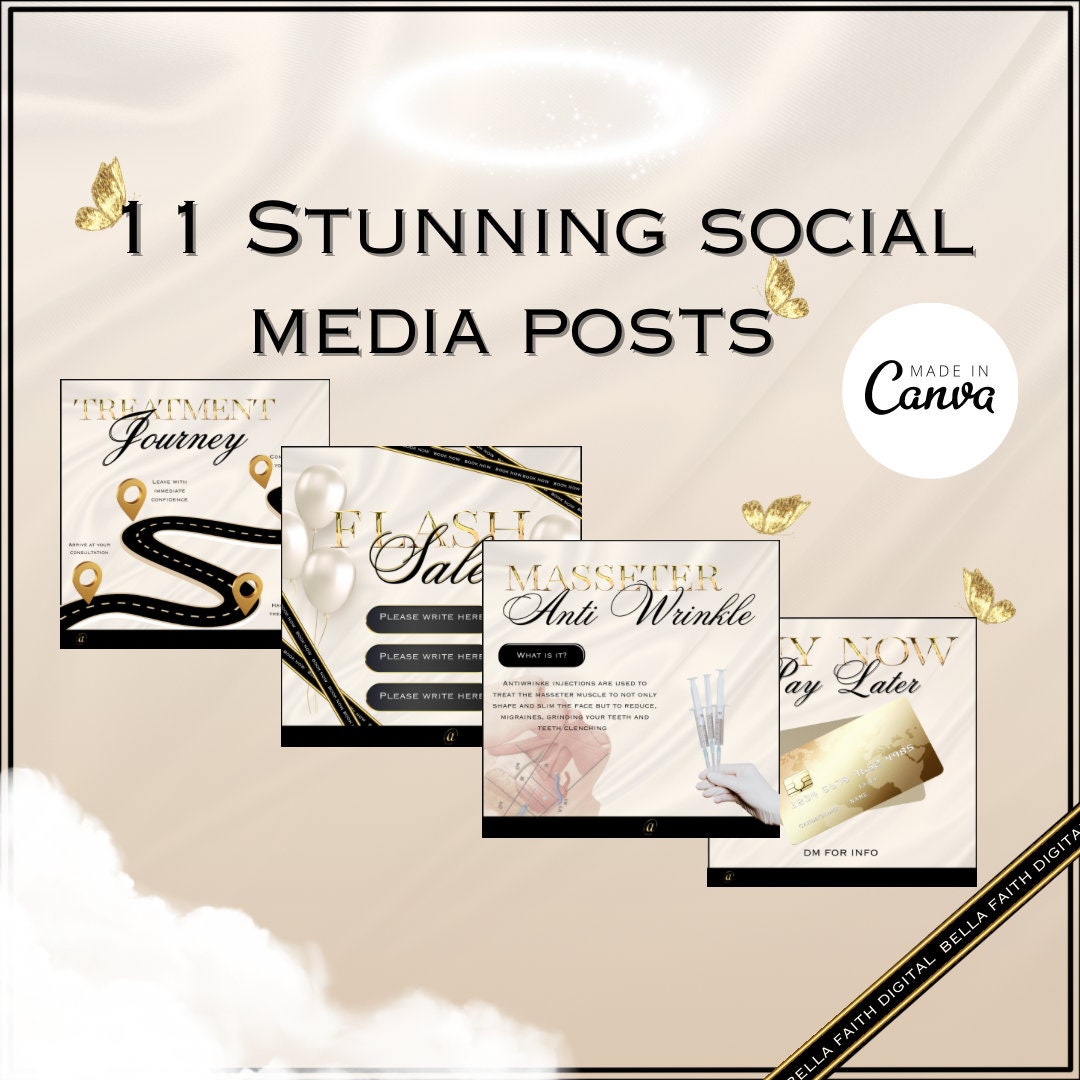 Stunning, Elegant Aesthetics Templates - Etsy