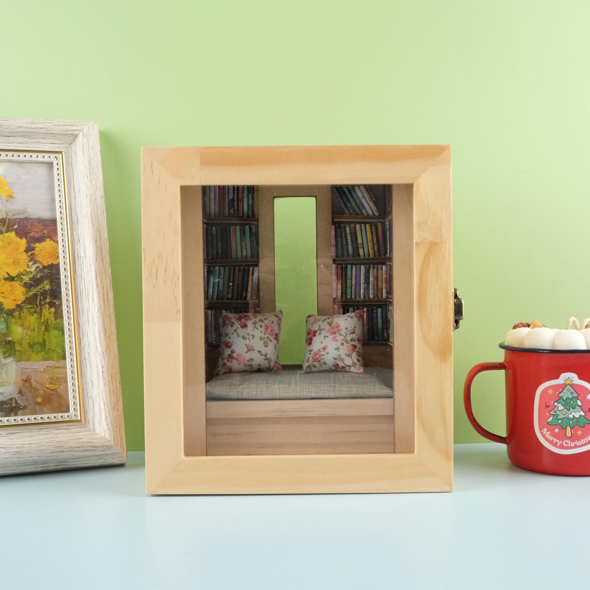Personalized Anxiety Bookcase, Wooden Mini Bookcase Display, Gift for ...