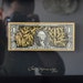 Unique Wall Art Calligraphic Dollar Bill Signed by Artist Gold Paint - Etsy
