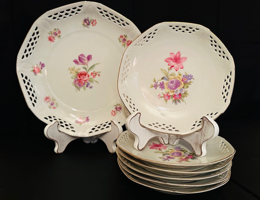 RARE- Schwarzenhammer Reticulated Plates - Bavaria - Germany US Zone - Etsy