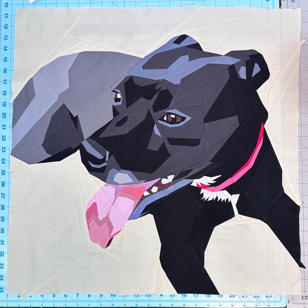 Paper Pieced Dog - Etsy