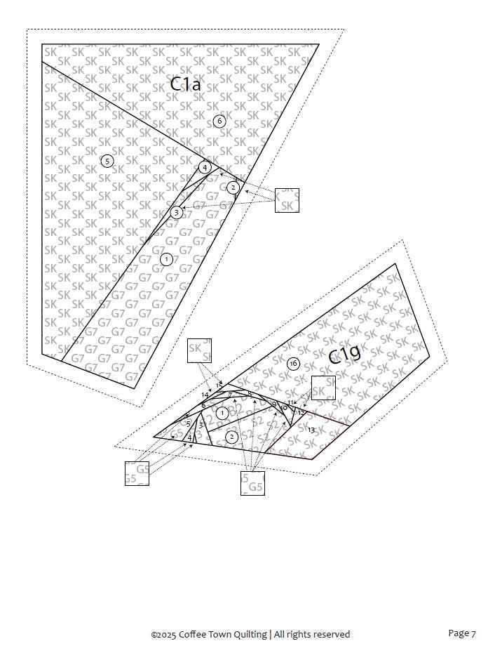 Grumman Cheetah Airplane FPP Quilt Pattern (56" X 50") DIGITAL DOWNLOAD ...