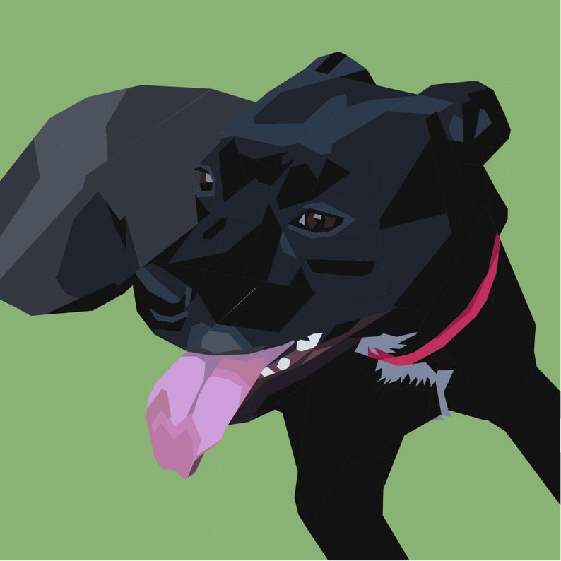 Dog FPP Pattern (25″ X 25″) DIGITAL DOWNLOAD - Etsy