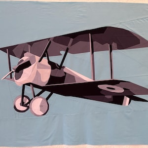 WW1 Airplane Sopwith-camel FPP Quilt Pattern (50" X 38") DIGITAL ...