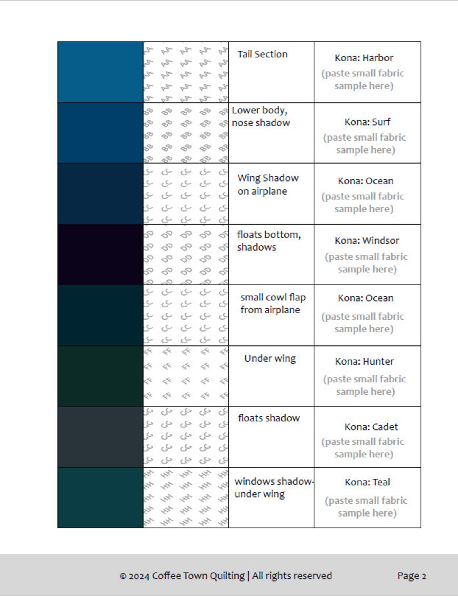 Cessna 180 FPP Quilt Pattern (69" X 53") - DIGITAL DOWNLOAD - Etsy