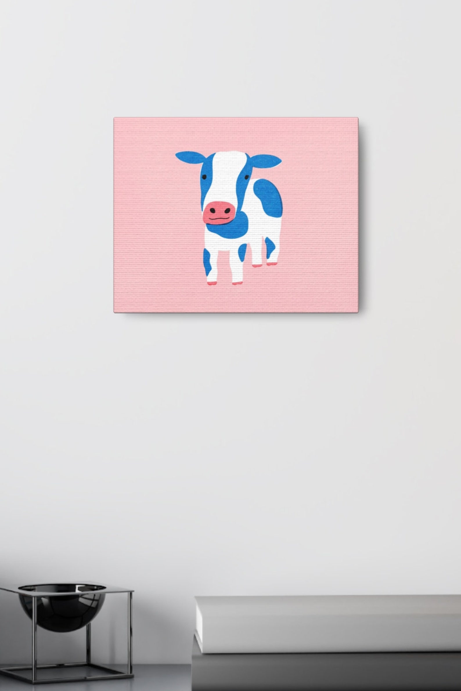 Cow Canvas painting, art, Holstein print, wall painting, home ...