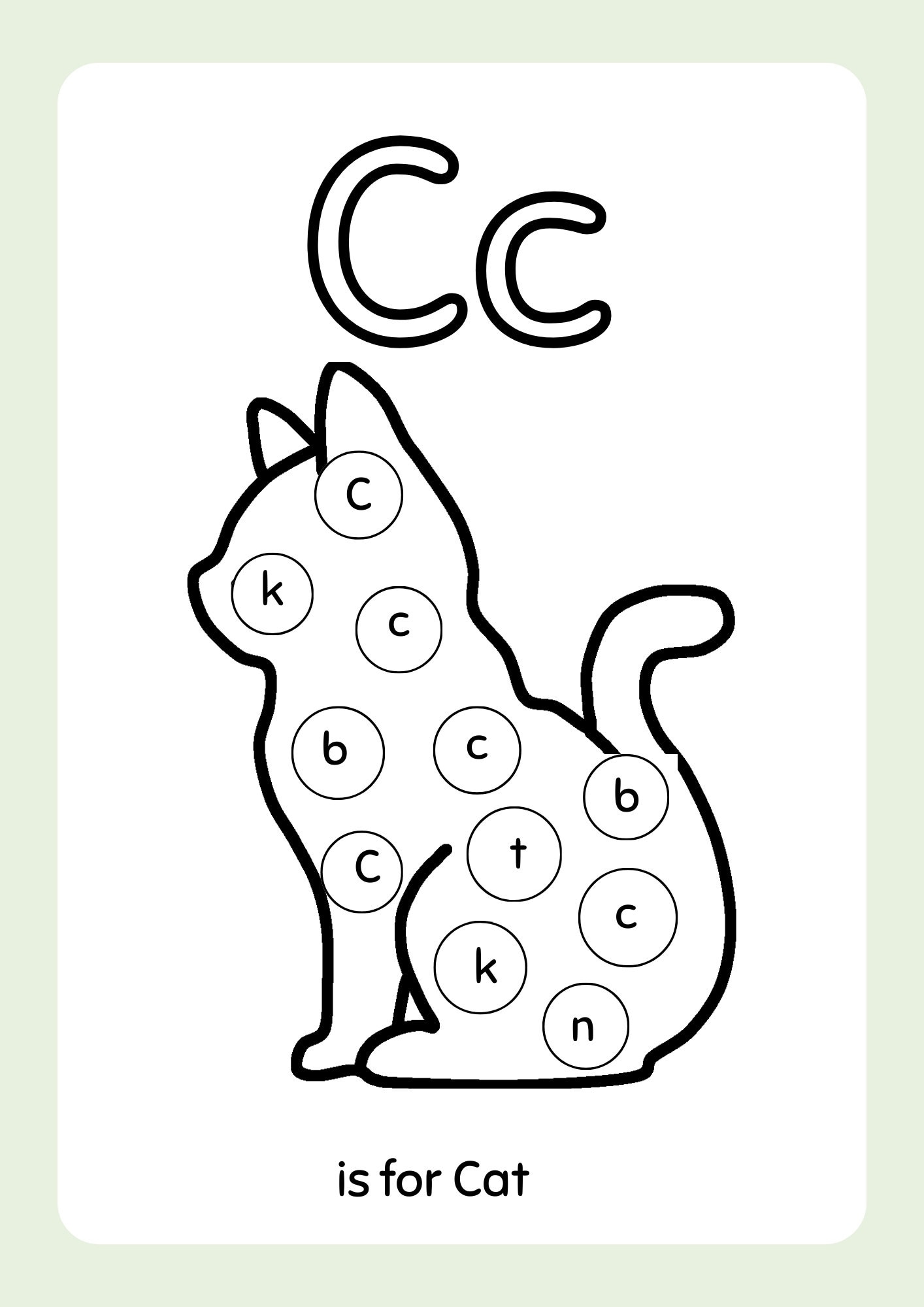 Colorful Educational Printable Alphabet Worksheet for Writing and ...