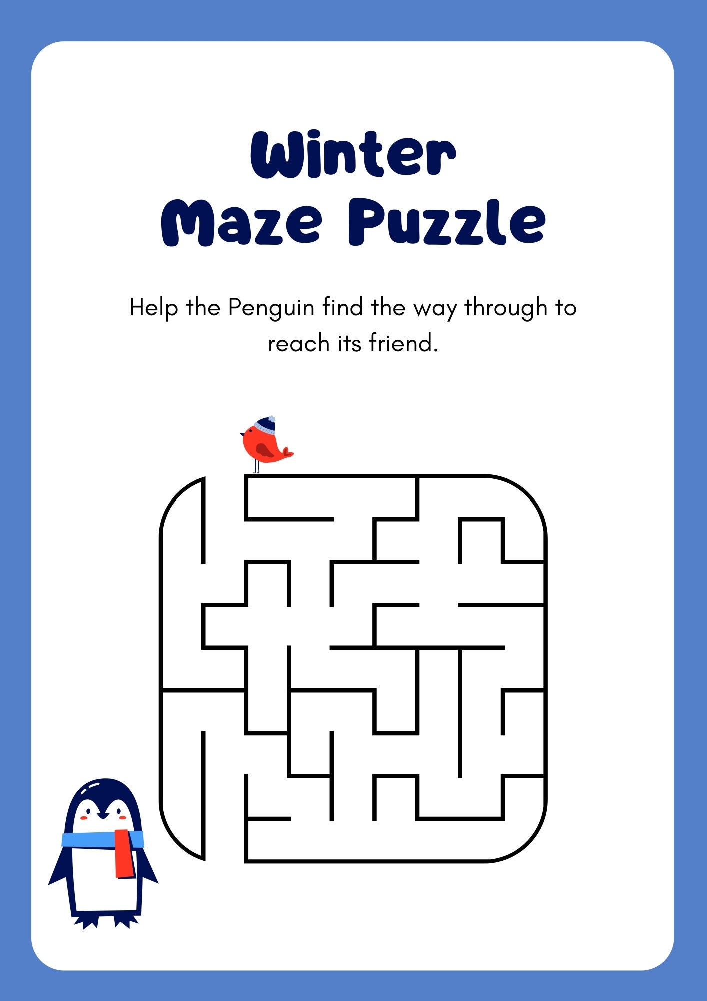 Educational Maze Game Worksheet in Orange and Green Simple Style ...