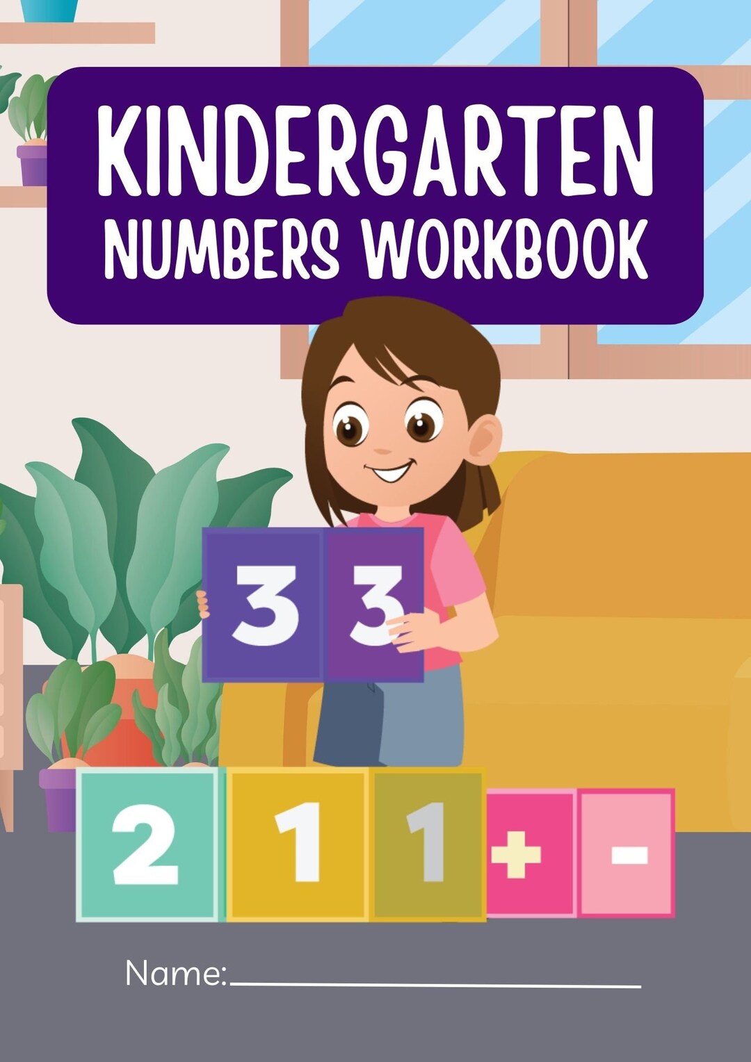Fun and Colorful Kindergarten Math Numbers Workbook ...
