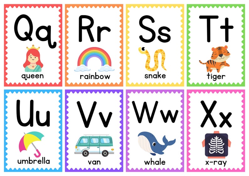 ABC Poster Download Alphabet PDF and Alphabet Png // Alphabet Poster ...