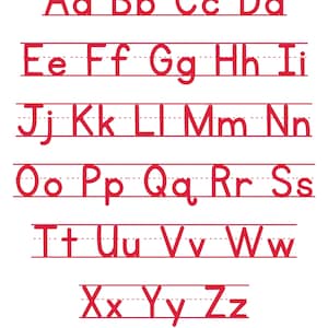 Simple English Alphabet Chart - Educational Wall Art for Kids and ...