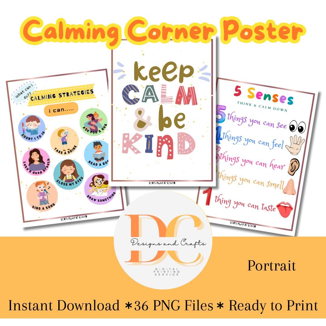 Calming Corner Poster, Angry Rules, Calming Strategies, Self Regulation ...