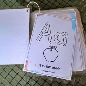 Alphabet Tracing Cards, Letter Tracing, Letter of the Alphabet ...