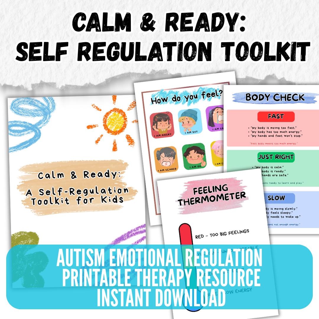 Kids Self Regulation Toolkit | Autism Calm Down Strategies, Behavior ...