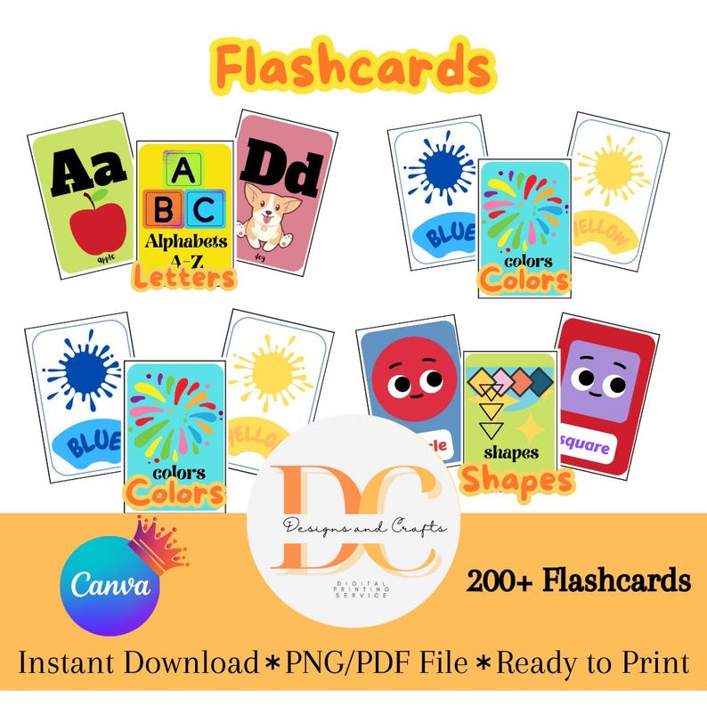Montessori Flash Cards: Toddler Learning Resources (digital Download ...