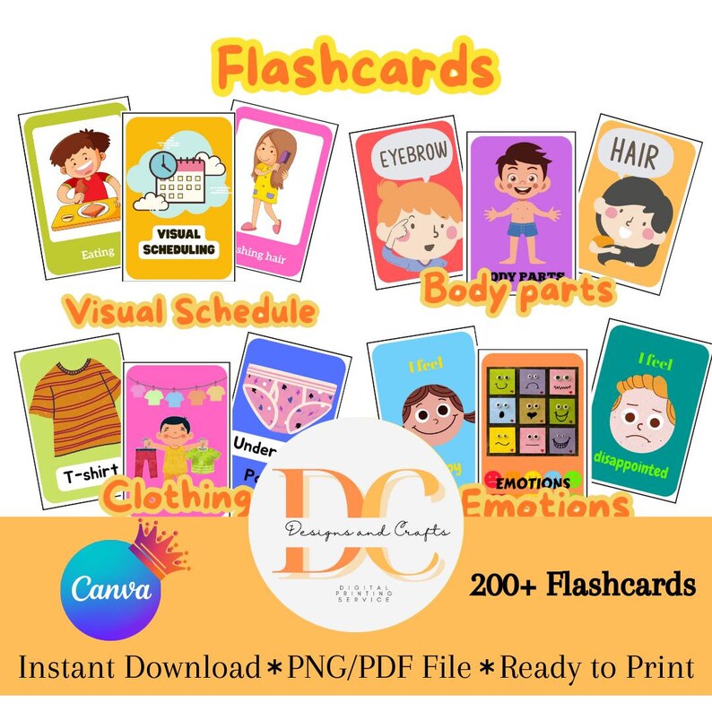 Montessori Flash Cards: Toddler Learning Resources (digital Download ...
