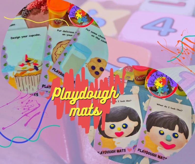 100+ Printable Play Dough Mats, Tracing Letters, Numbers, Shapes ...