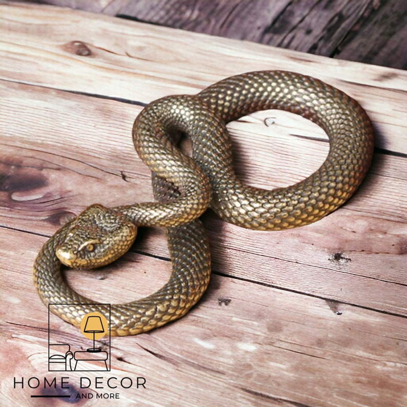 Snake Boa Ornament Serpent Snake Figurines Animal Sculptures Wildlife ...