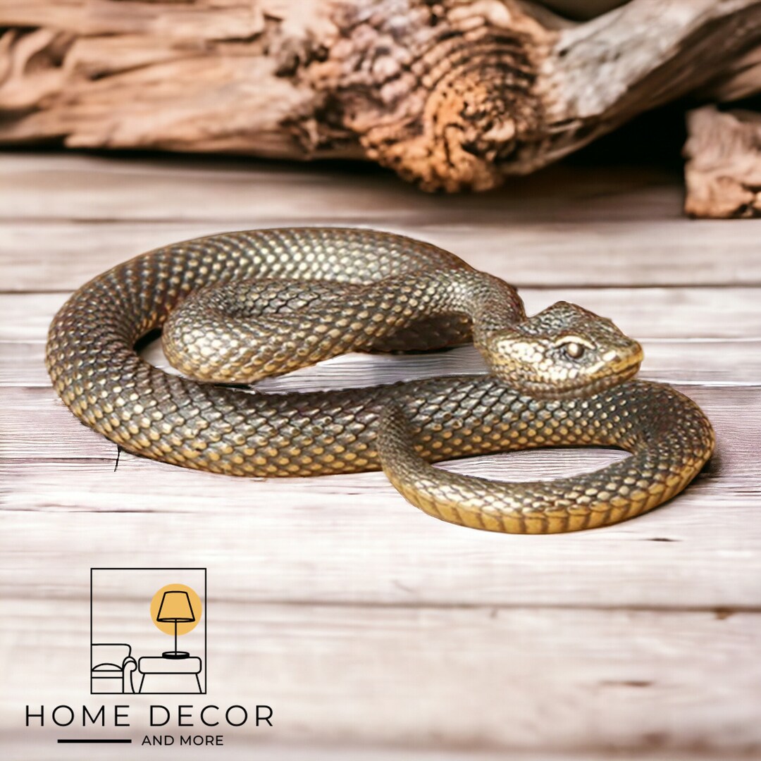 Snake Boa Ornament Serpent Snake Figurines Animal Sculptures Wildlife ...