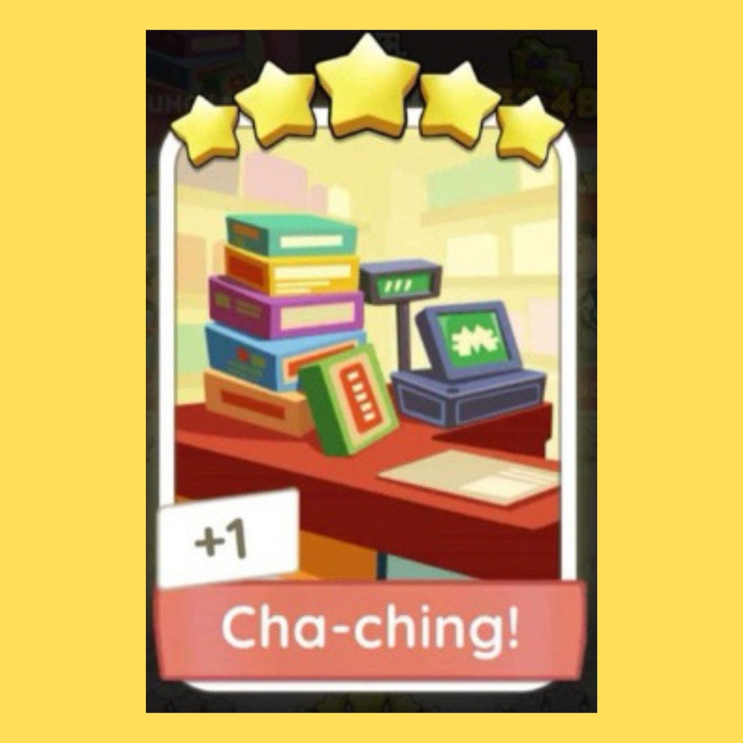 Cha-ching / Monopoly Go / 5 Star Sticker Set 16 / Fast Delivery - Etsy