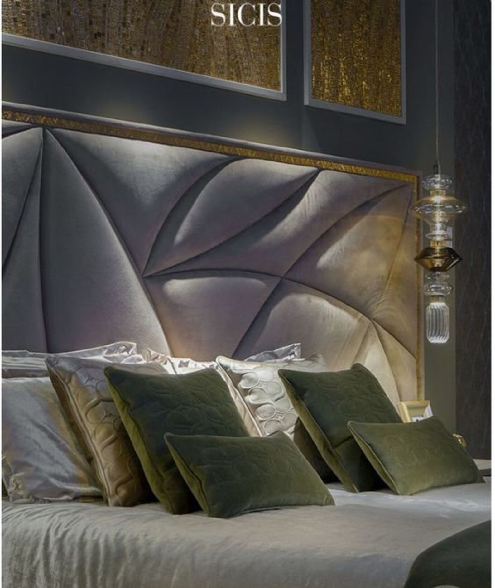 Unique Form Upholstered Wall Panels Velvet Soft Fabric Wall Panels ...