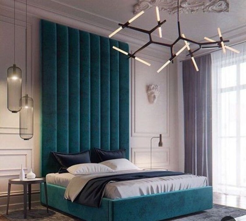 Upholstered Wall Panels Velvet Soft Fabric Wall Panels King/queene/twin ...