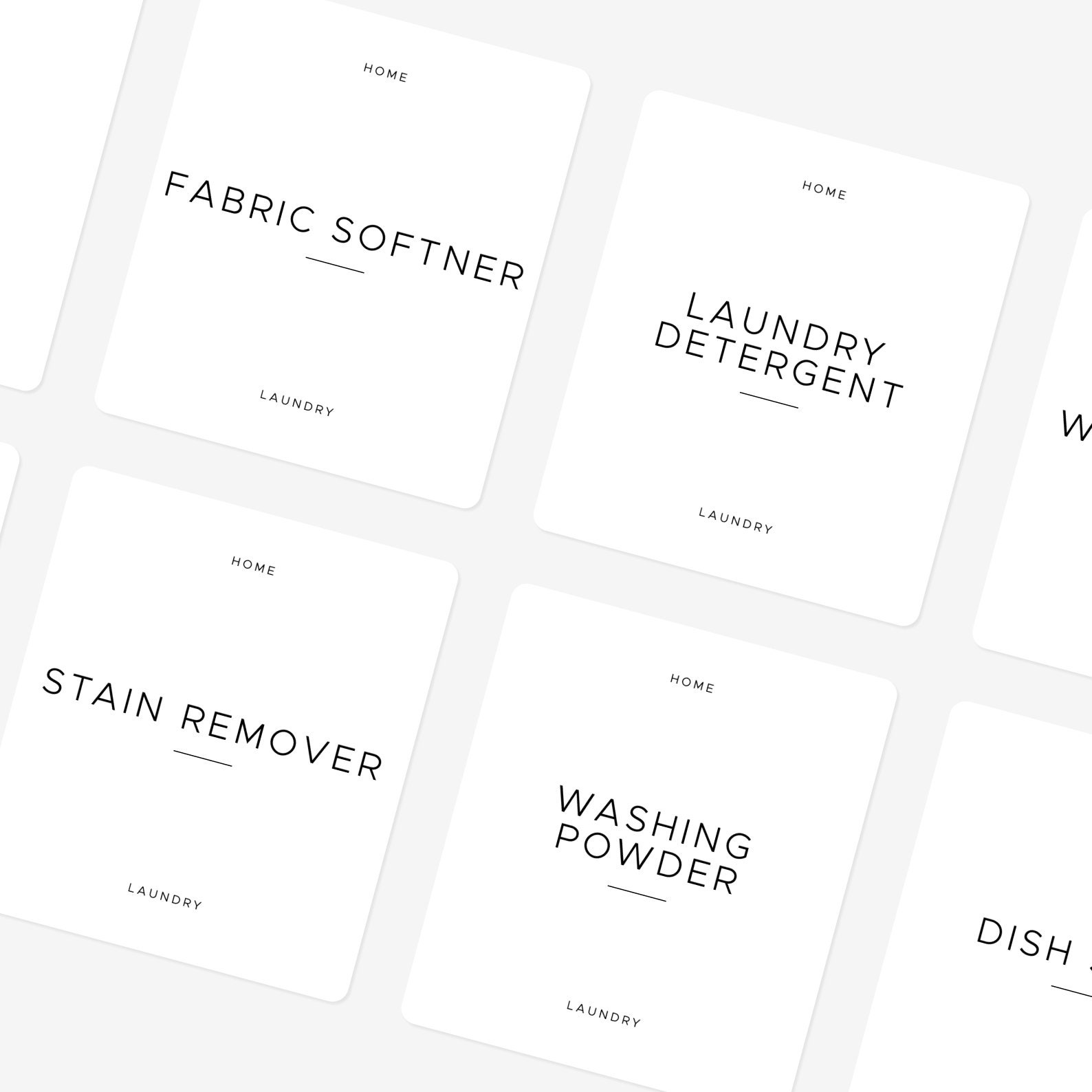 Laundry Labels, Water Resistant, Pantry Organization, Decluttering ...