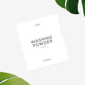 Laundry Labels, Water Resistant, Pantry Organization, Decluttering ...