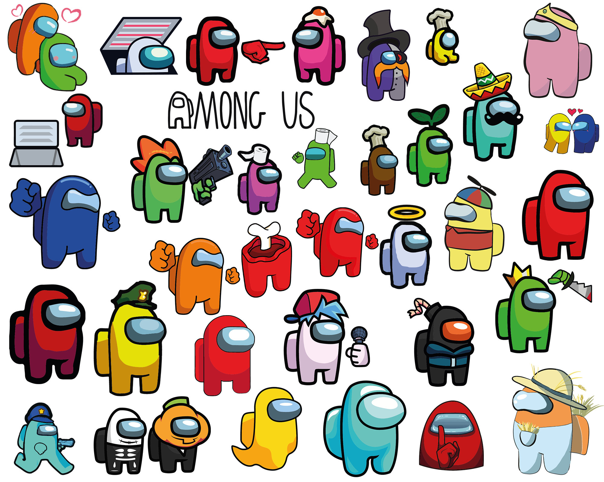 Among Us SVG Bundle, Among Us Character SVG, Among Us Shirt SVG, Among ...