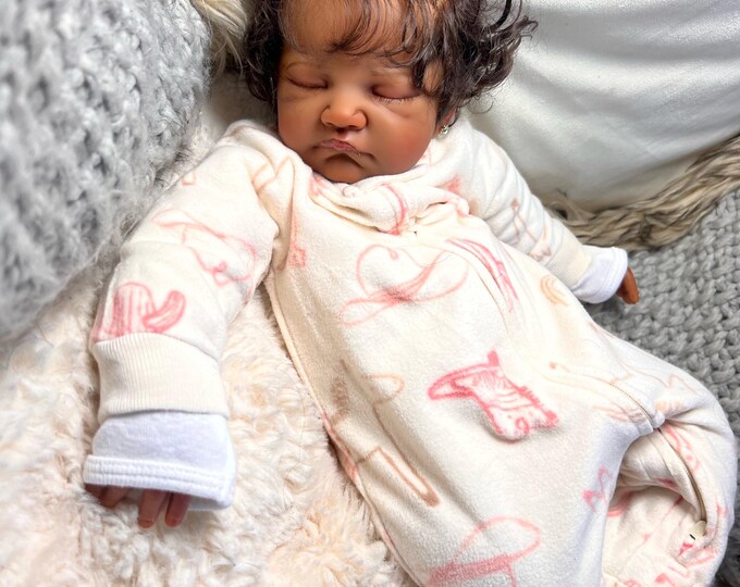 African American Cuddle Baby. 1/4 Limbs (cloth Body) Baby Girl - Etsy
