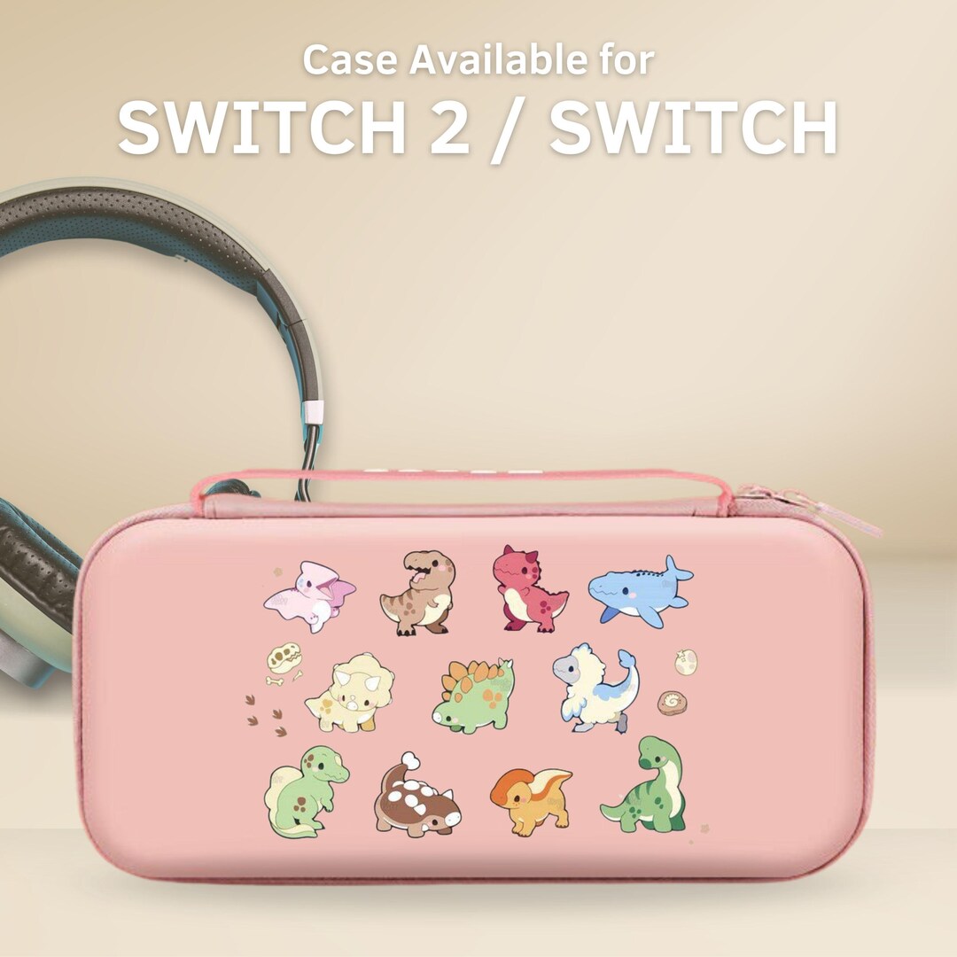 Cartoon Dinosaur Carrying Switch Case Cover for Nintendo Switch 2 7.9 ...
