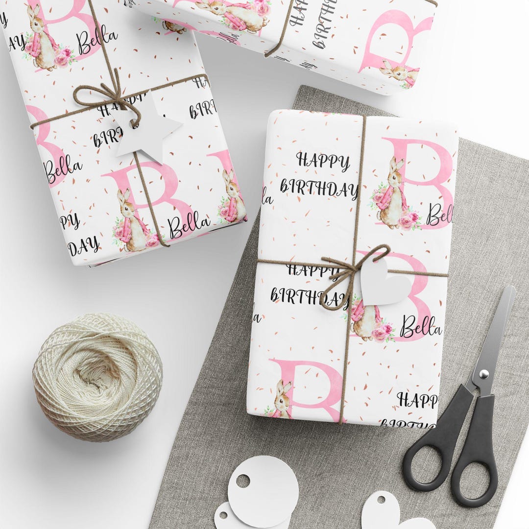 Personalized Birthday Wrapping Paper | Custom Gift Wrap With Name and ...