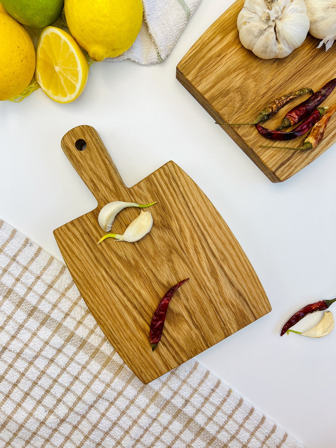 Thick Burger Board for Steak, Grill, BBQ. Cheese Meat Charcuterie Oak ...