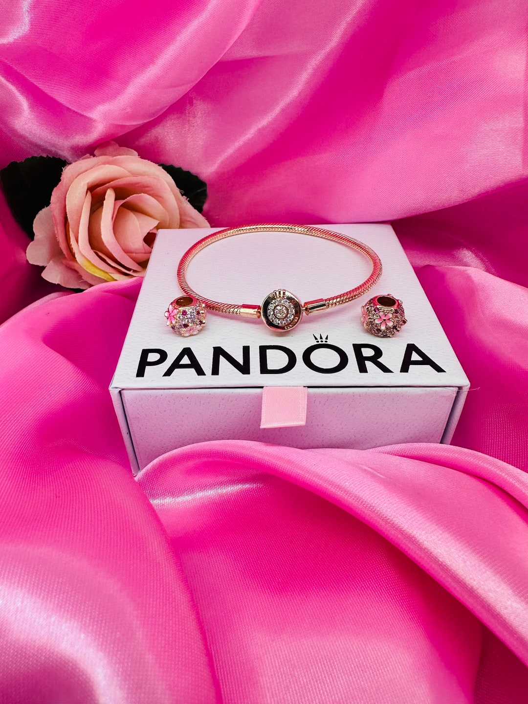 Pandora Rose Bracelet S925 ALE Golden Silver Pandora Box - Etsy