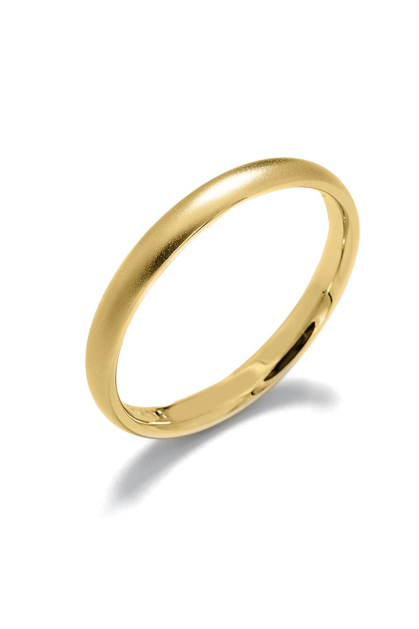 Minimalist 3mm Wedding Band, Simple Everyday Ring, Elegant Symbol of ...